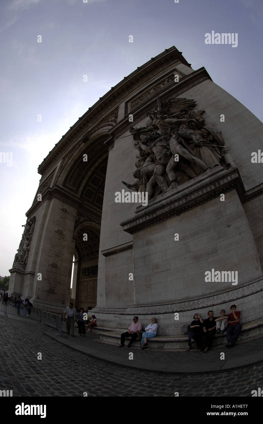 arc de triomphe arch archway detail design motifs stone masonry craft ...