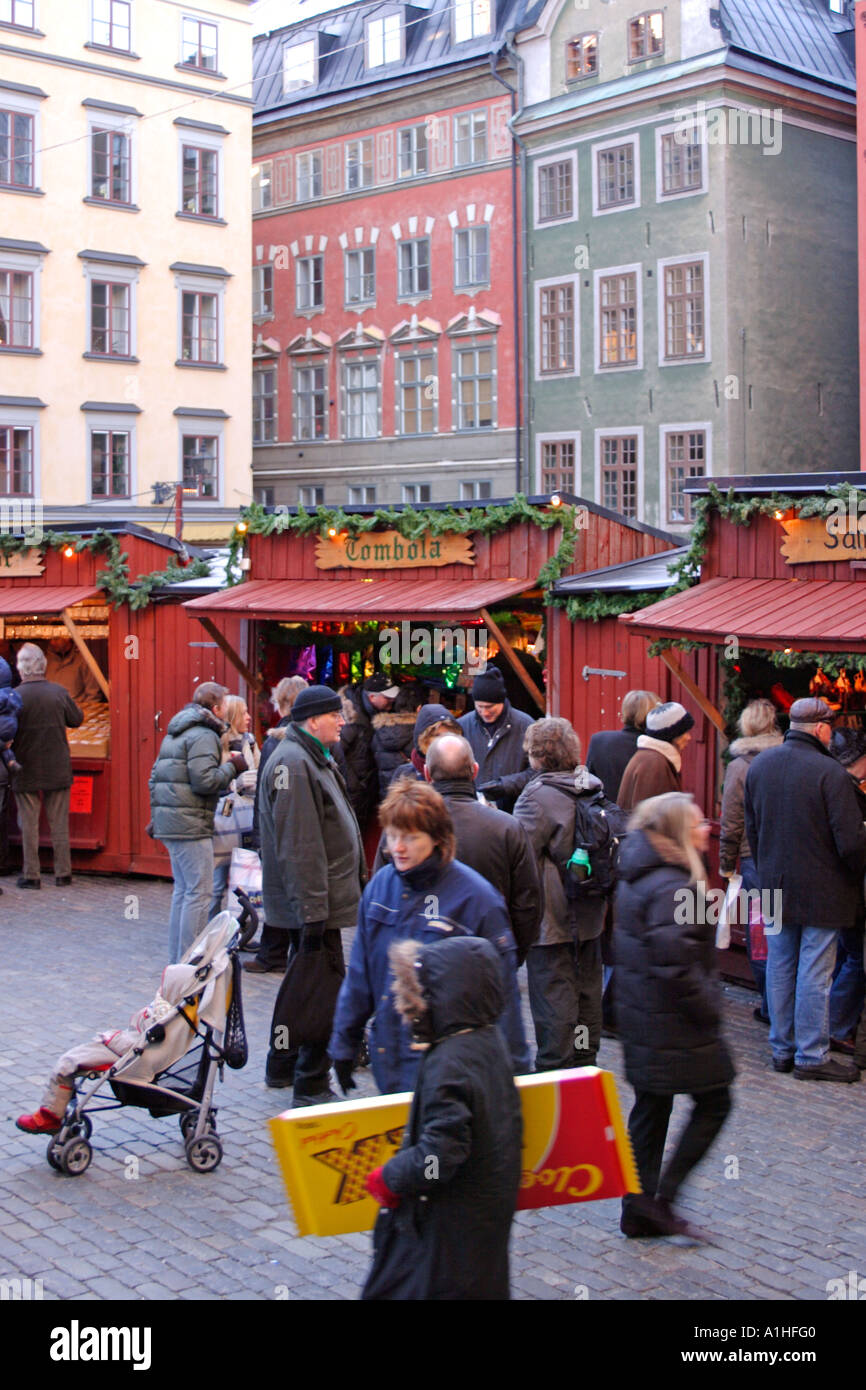 Stockholm Sweden Christmas Market Stock Photo - Alamy