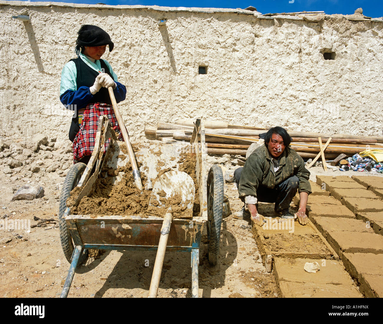 Local Tibetan People Western Tibet Stock Photo - Alamy
