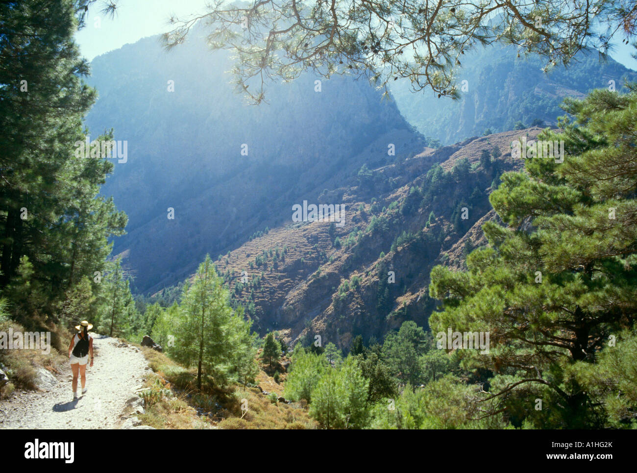 The Samaria Gorge Crete Greek Islands Greece Hellas Stock Photo - Alamy