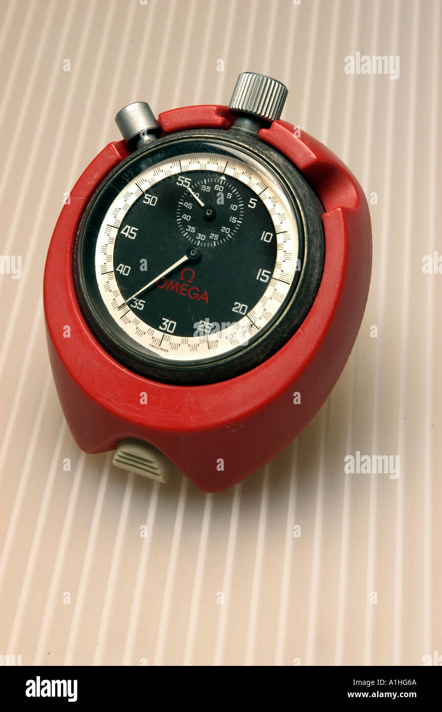 Omega stop watch Stock Photo - Alamy