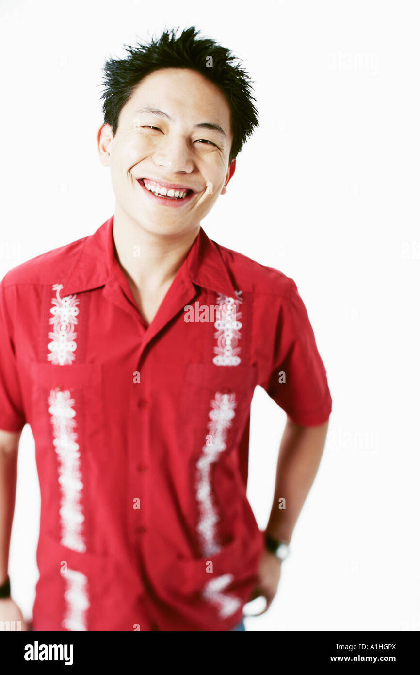 Smiling chinese man standing open hi-res stock photography and images ...