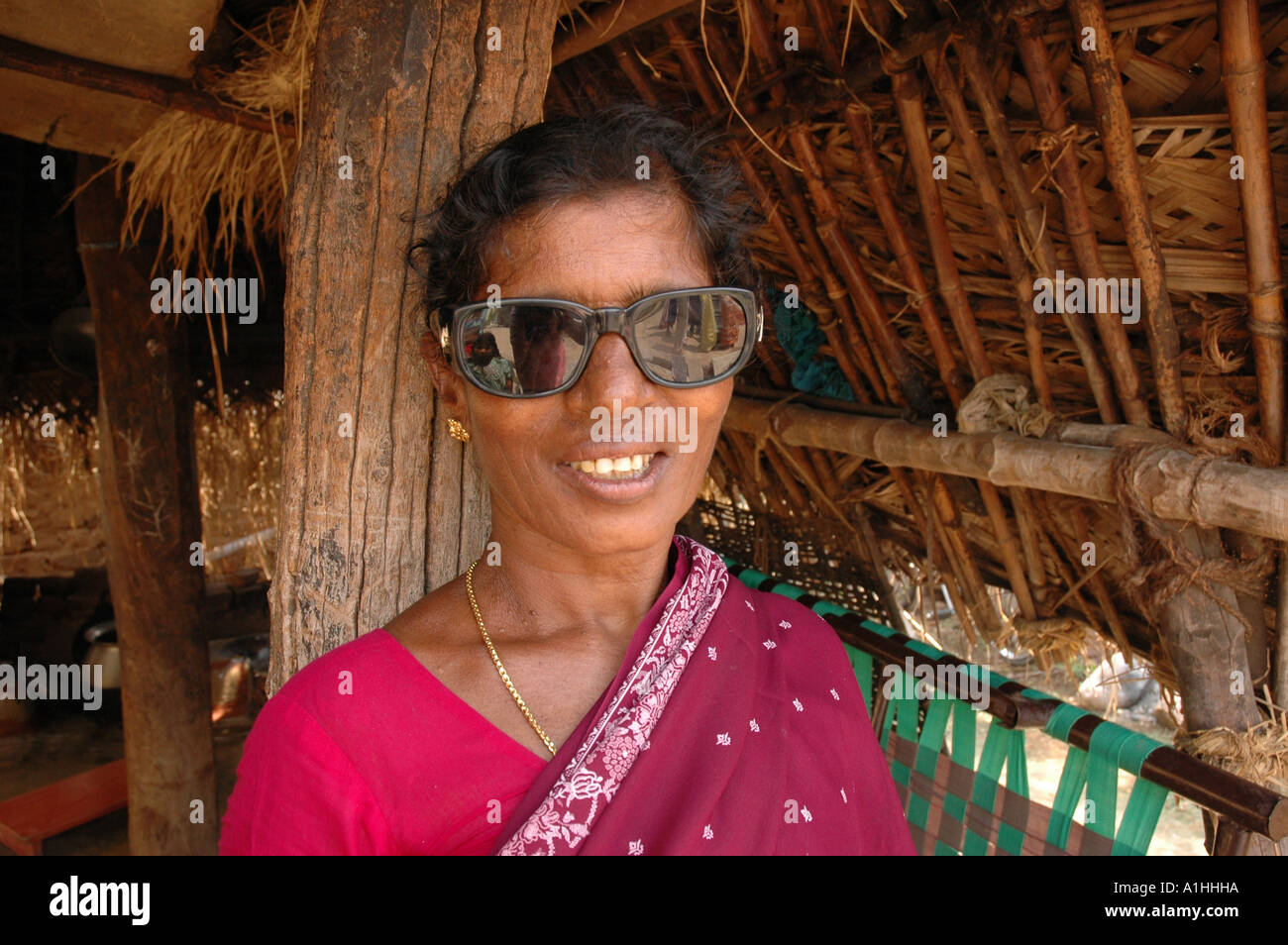 A woman returns home in India after a successful operation to remove a ...