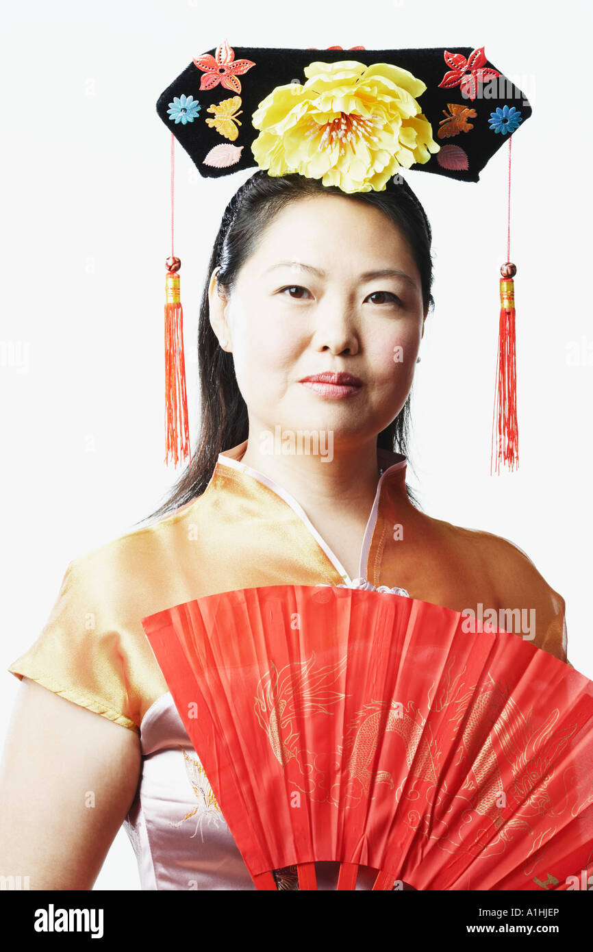 Black white woman fan hi-res stock photography and images - Alamy