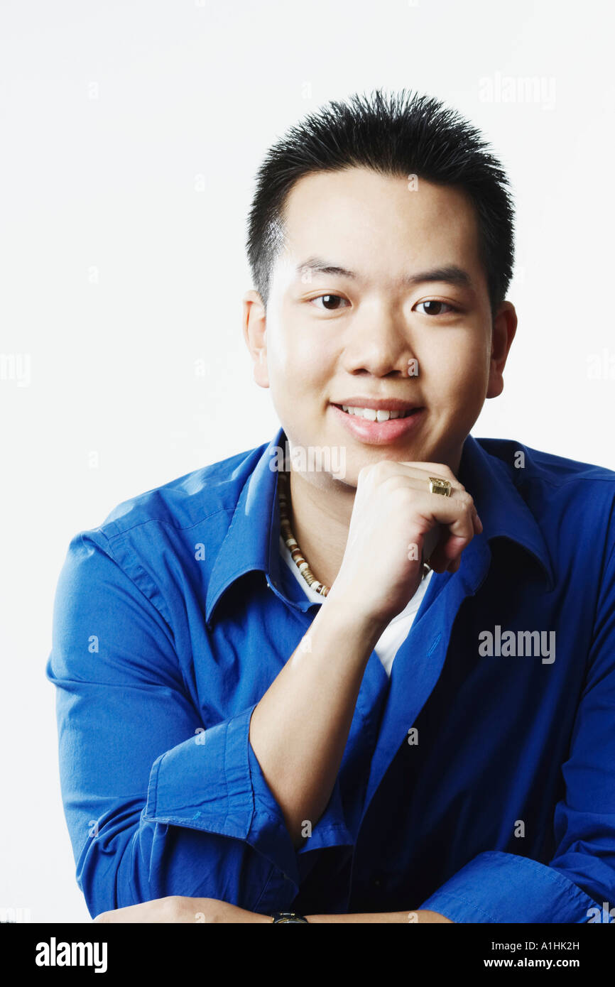 Happy people smiling male Cut Out Stock Images & Pictures - Alamy