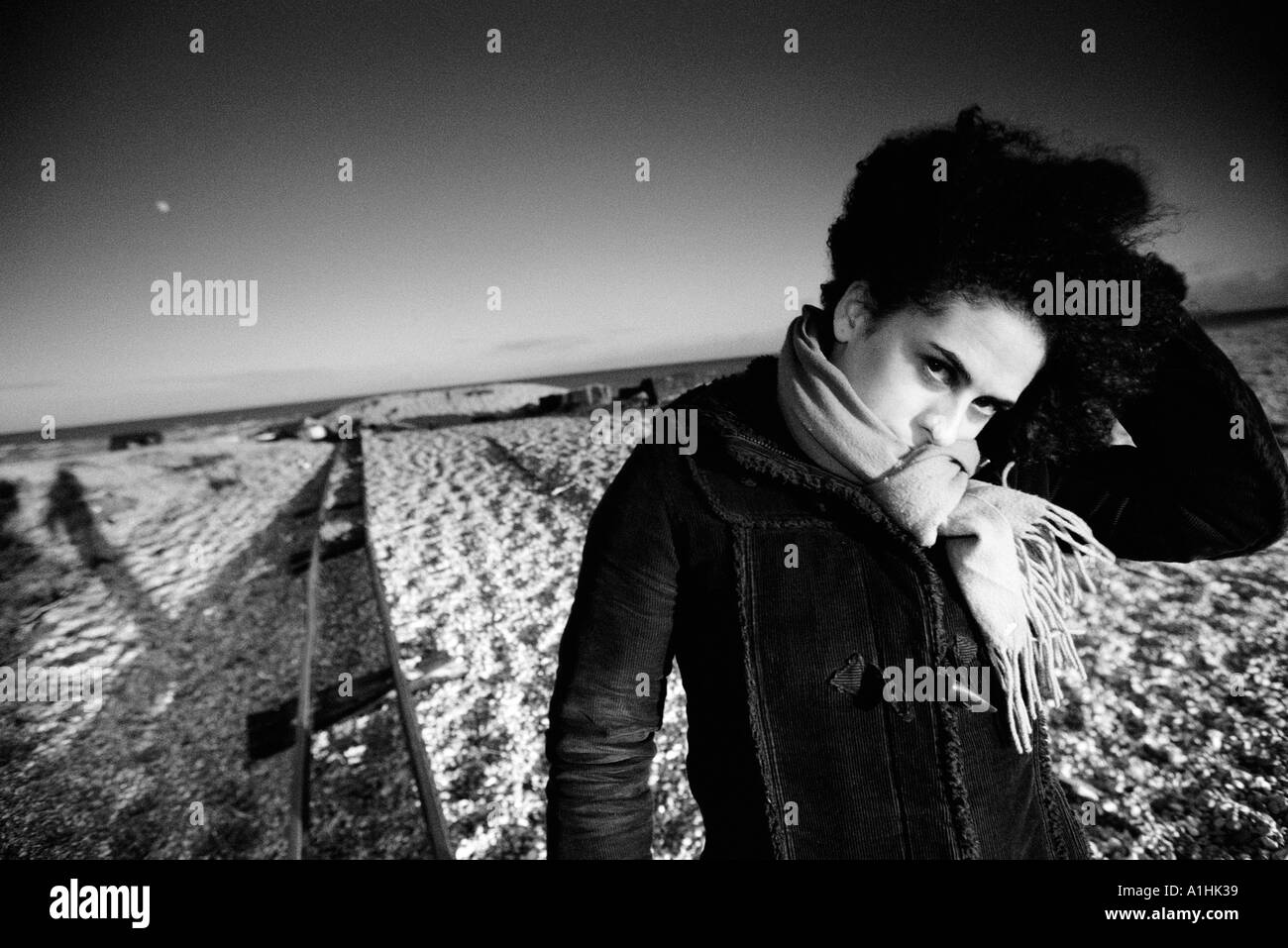 Wind swept hair hi-res stock photography and images - Alamy