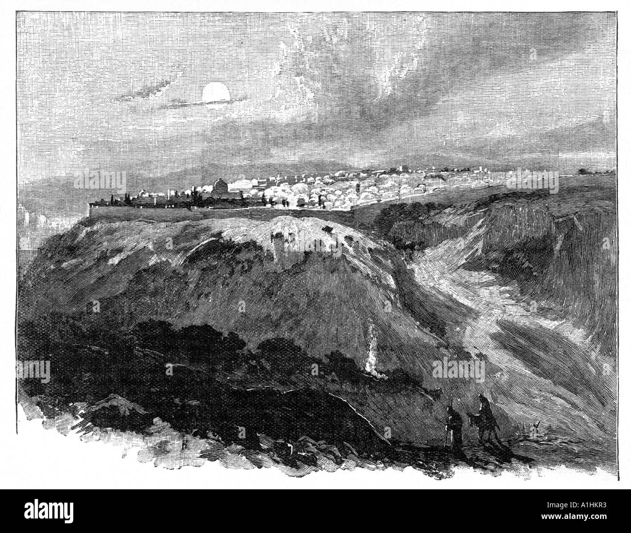 Jerusalem and The Mount of Olives from Scopus Stock Photo - Alamy