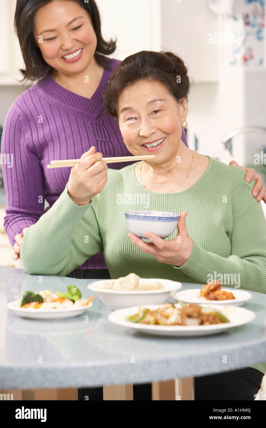 Two Old Ladies Eating High Resolution Stock Photography and Images - Alamy
