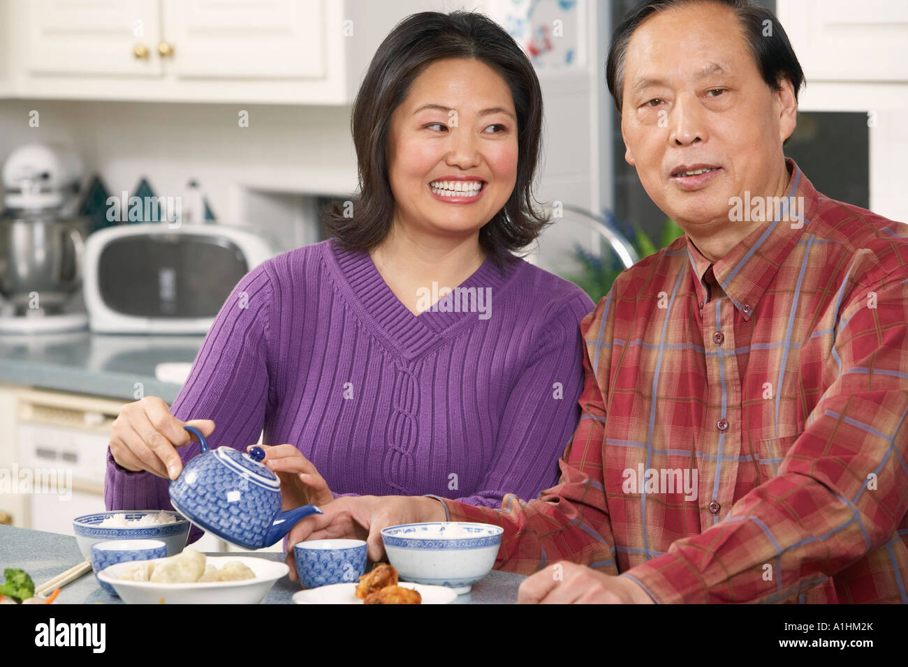 Chinese father with baby daughter hi-res stock photography and images ...