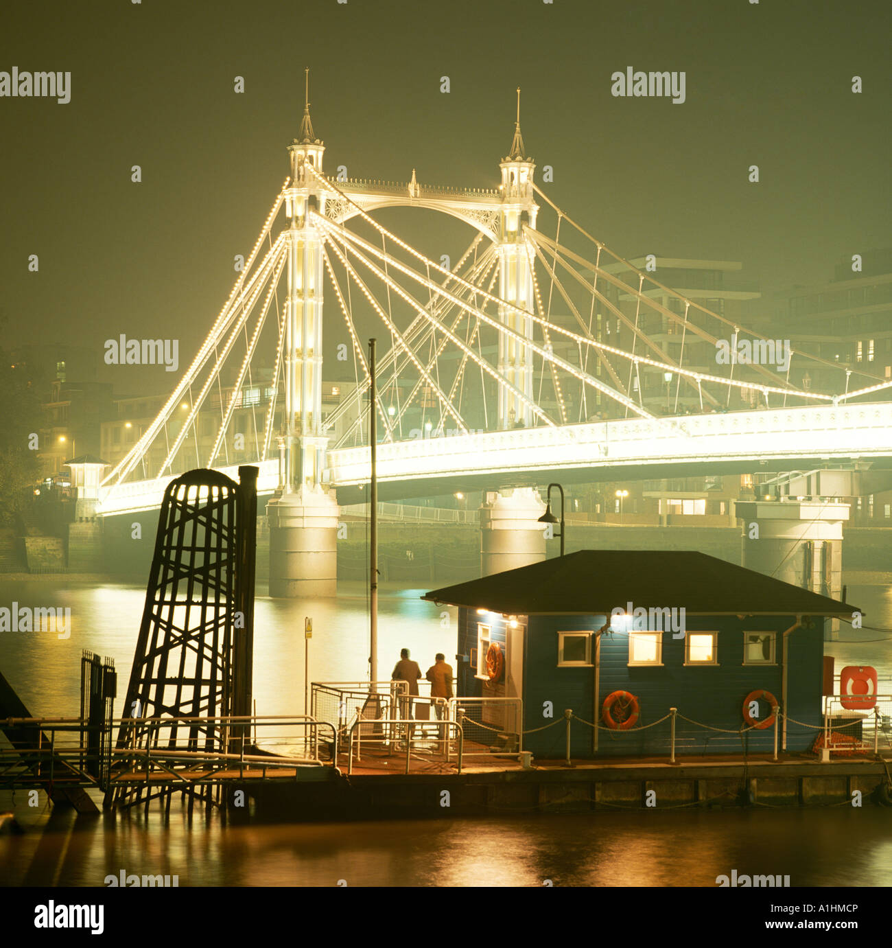Albert Bridge The Thames London UK Europe Stock Photo - Alamy