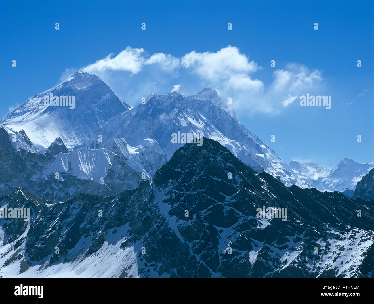 Everest From Gokyo Ri Gokyo Valley Himalayas Nepal Asia Stock Photo - Alamy