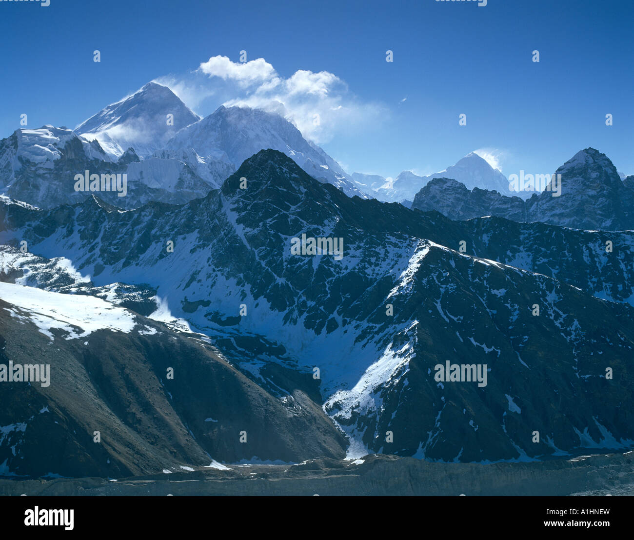 Everest From Gokyo Ri Gokyo Valley Himalayas Nepal Asia Stock Photo - Alamy