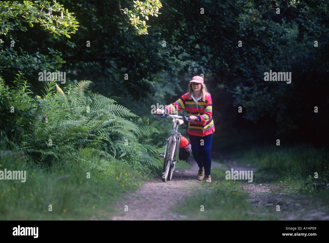 Cycling on the Gower Peninsular South Wales Stock Photo - Alamy