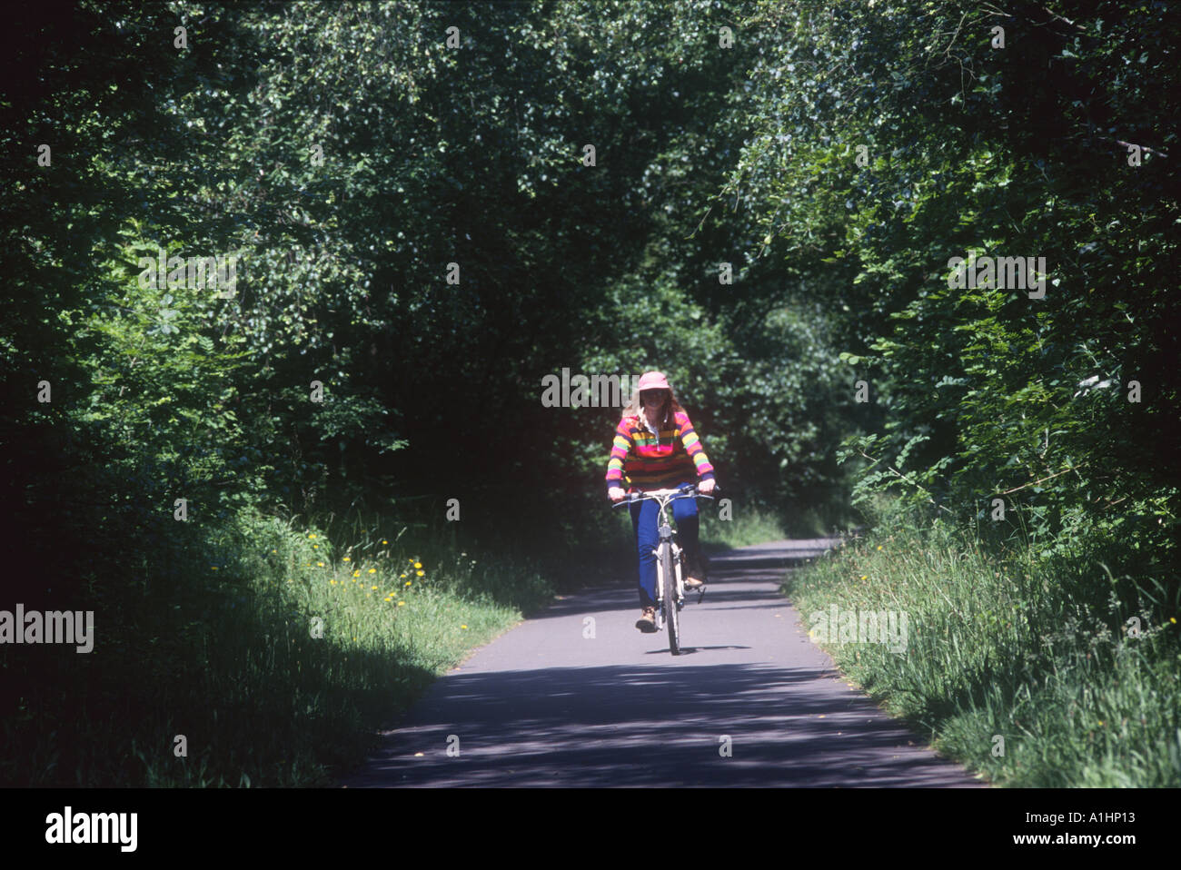 Cycling on the Gower Peninsular South Wales Stock Photo - Alamy