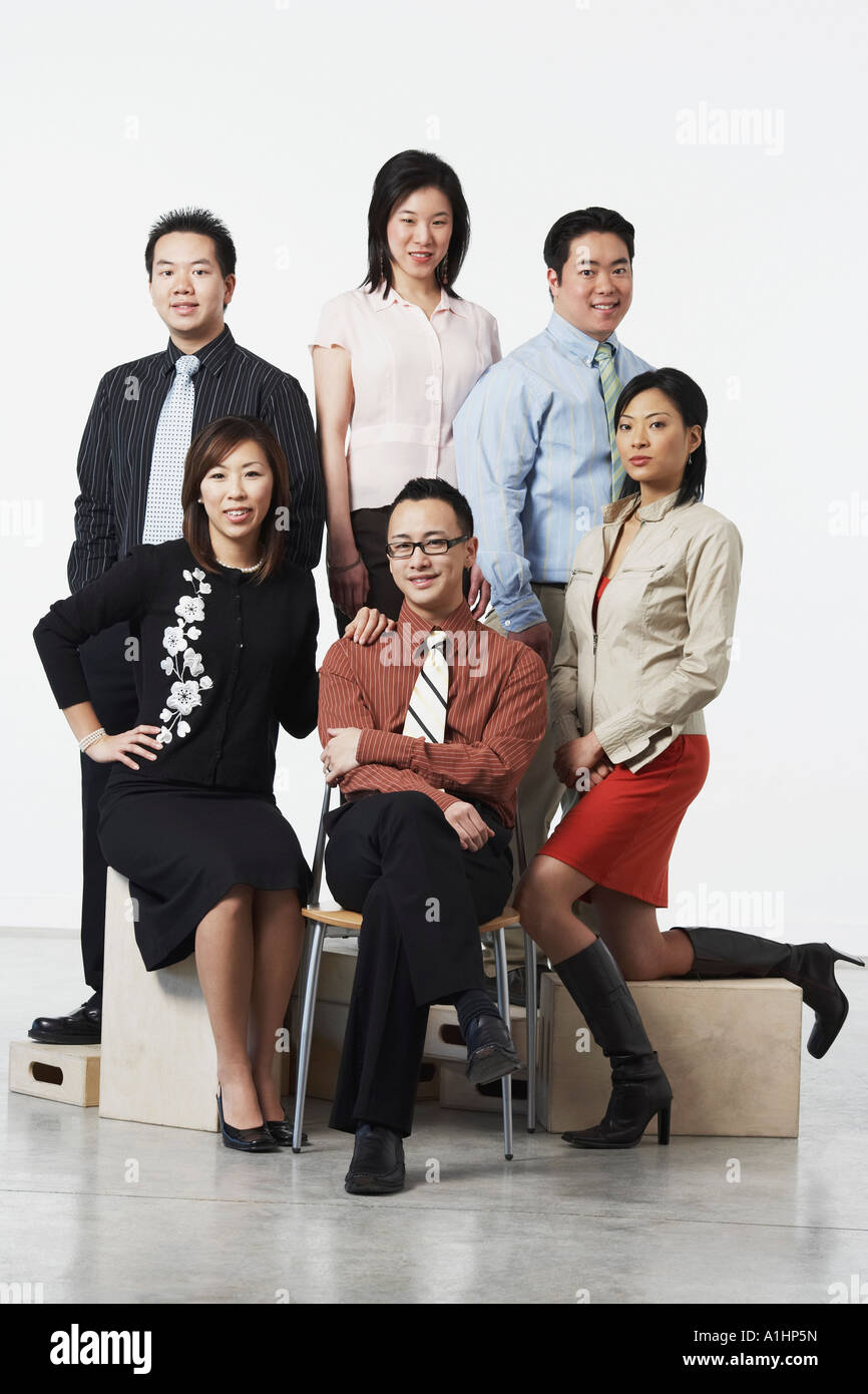 Portrait of a group of business executives Stock Photo - Alamy