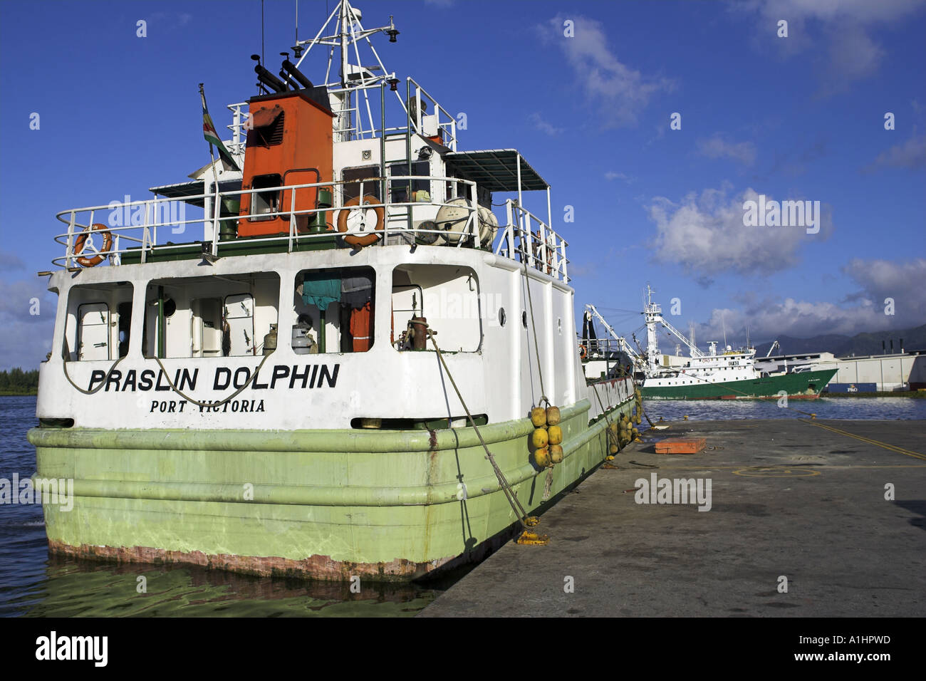 Inter island ferry at Victoria Mahe Seychelles Indian Ocean Stock Photo ...