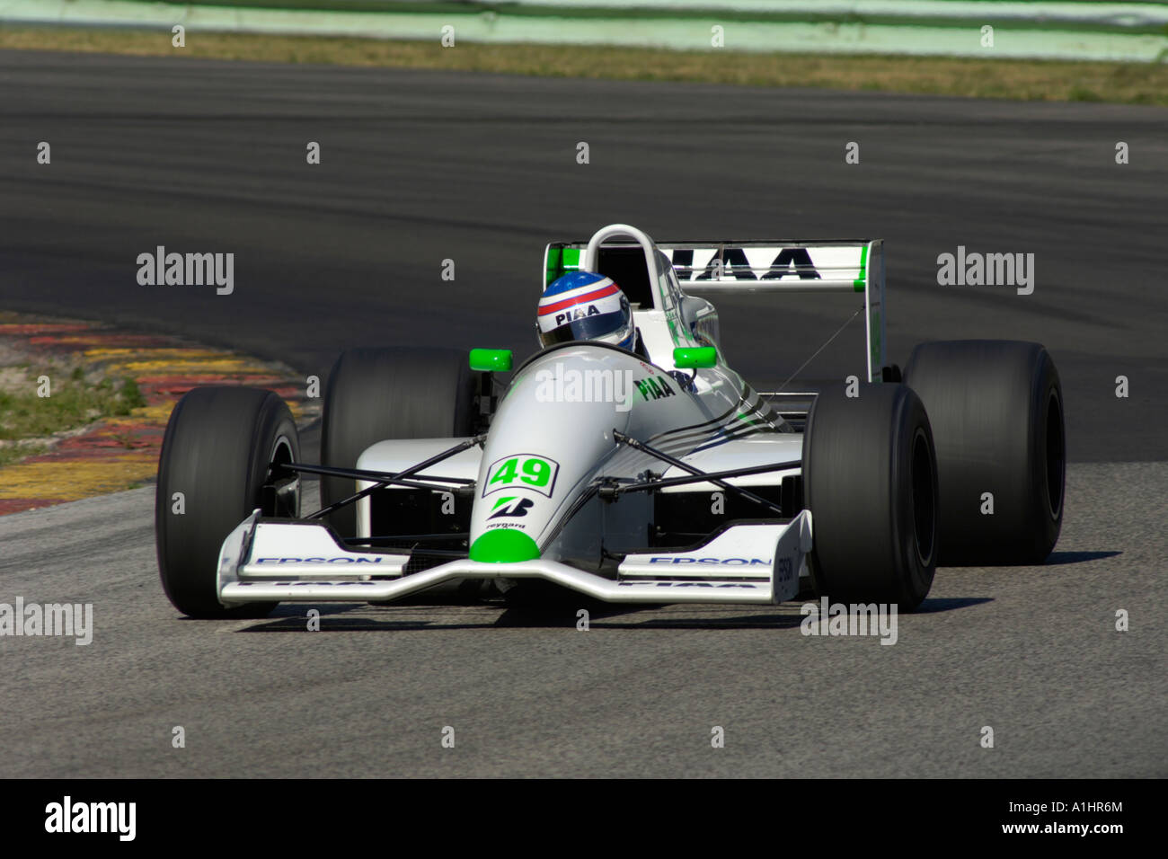 Peter Racely races his 1993 Reynard Formula Nippon car at the Kohler ...