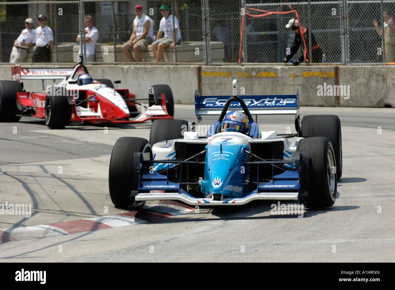 AJ Allmendinger followed by Katherine Legge at the Molson Grand Prix of ...