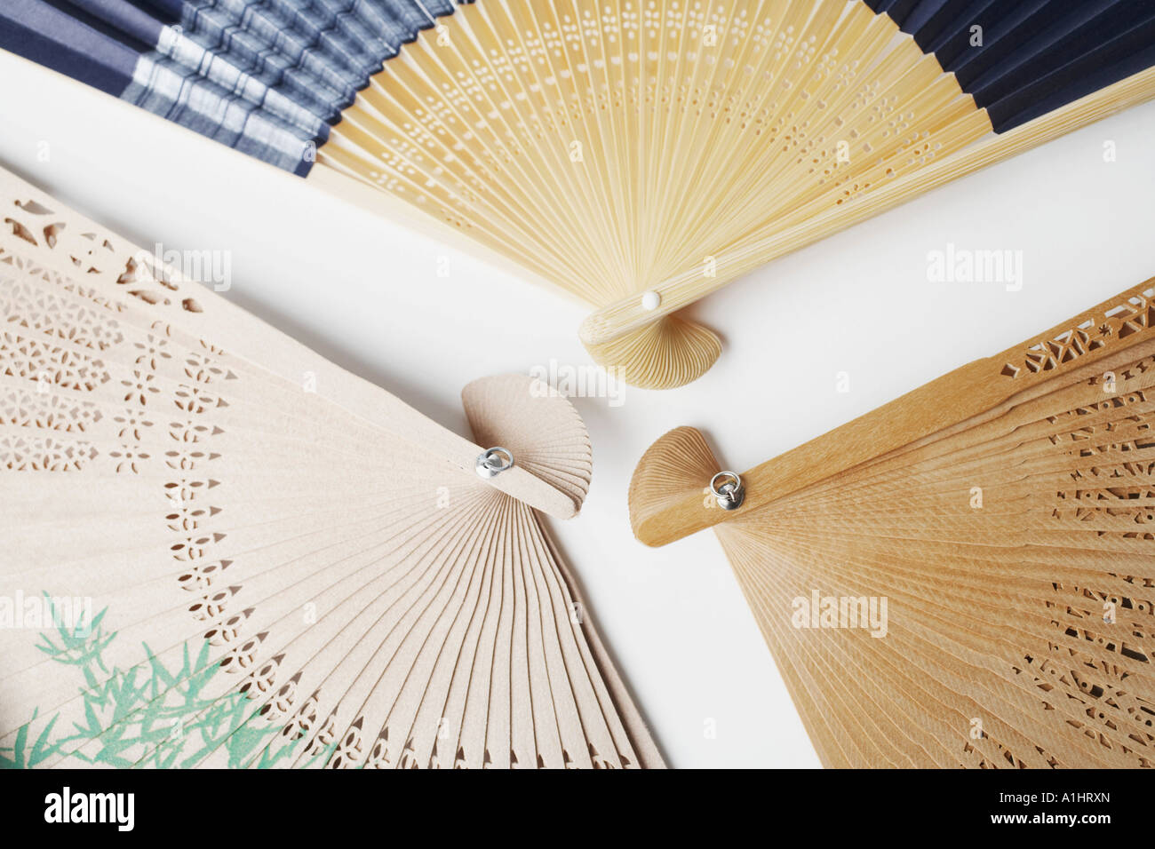 Three folding fans hi-res stock photography and images - Alamy