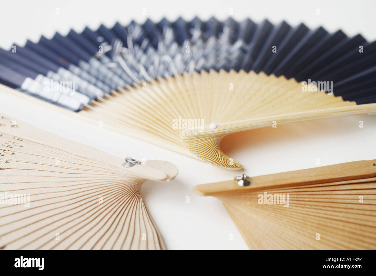 Three folding fans hi-res stock photography and images - Alamy