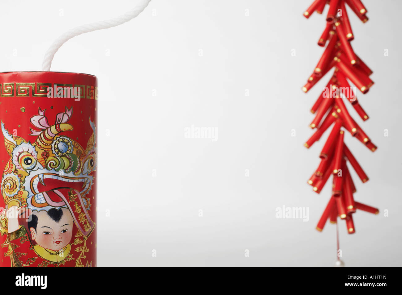 Close-up of Chinese fire crackers Stock Photo - Alamy