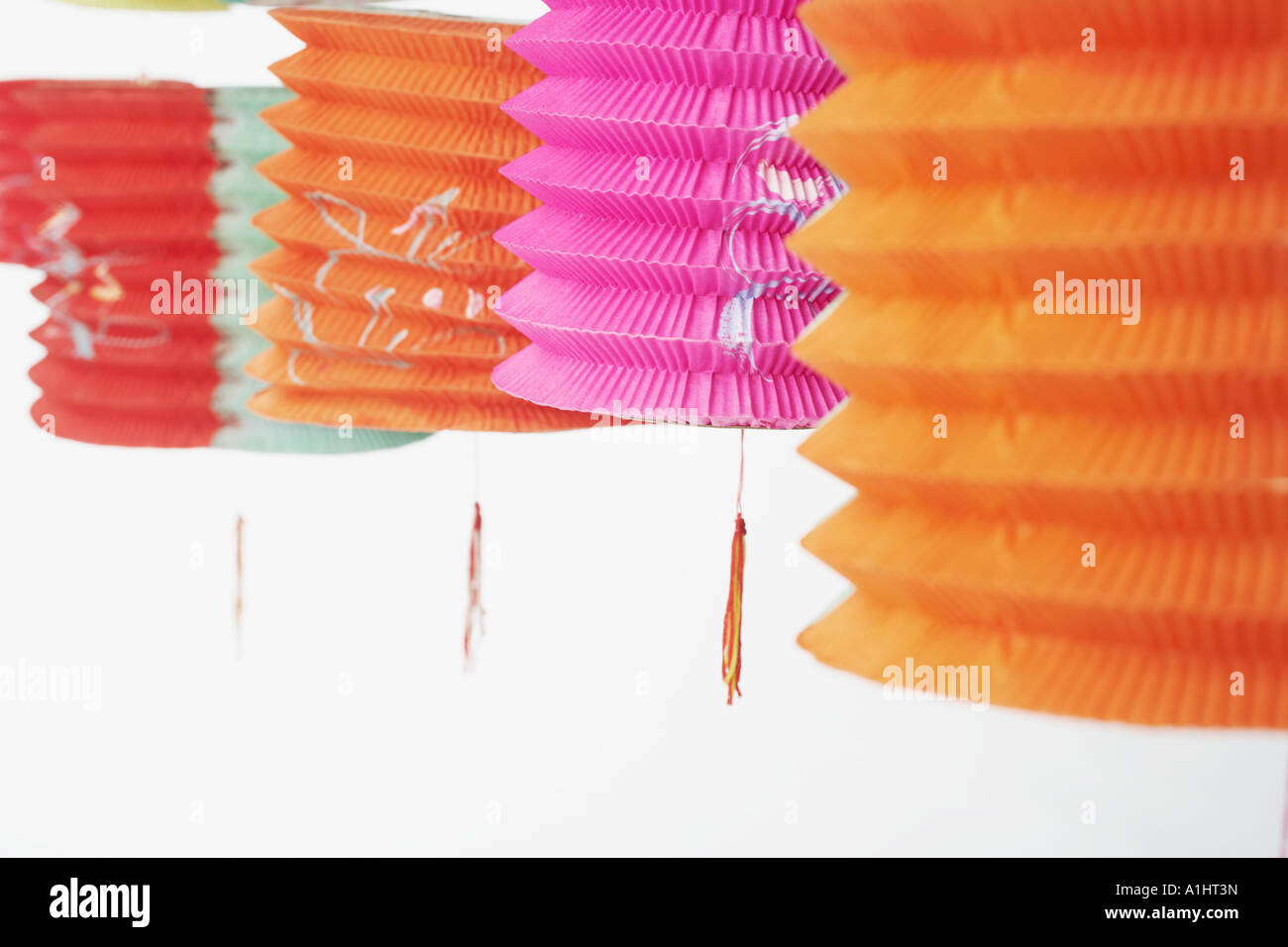 Close-up of paper lanterns Stock Photo - Alamy