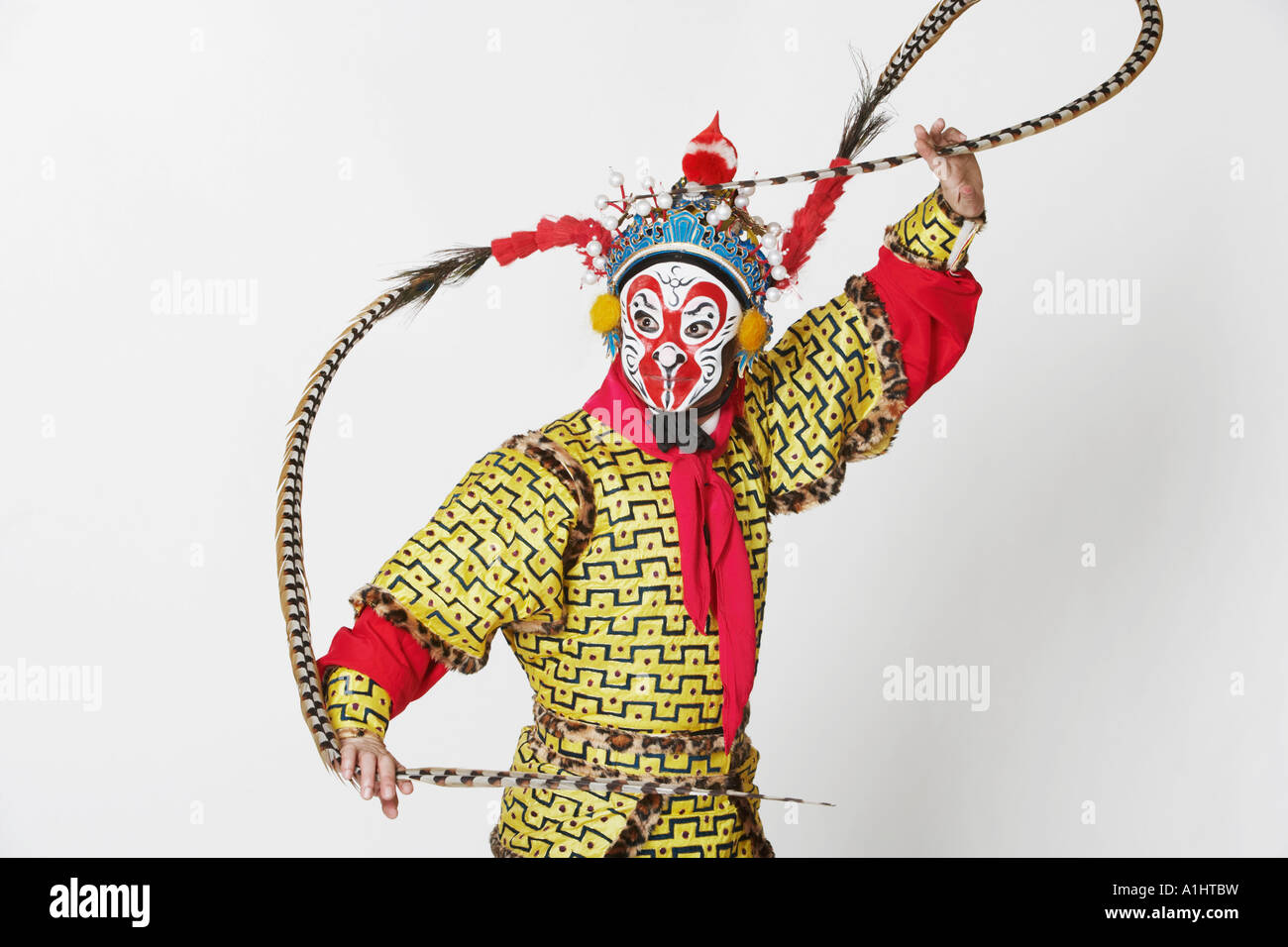 Male Chinese opera performer gesturing Stock Photo - Alamy