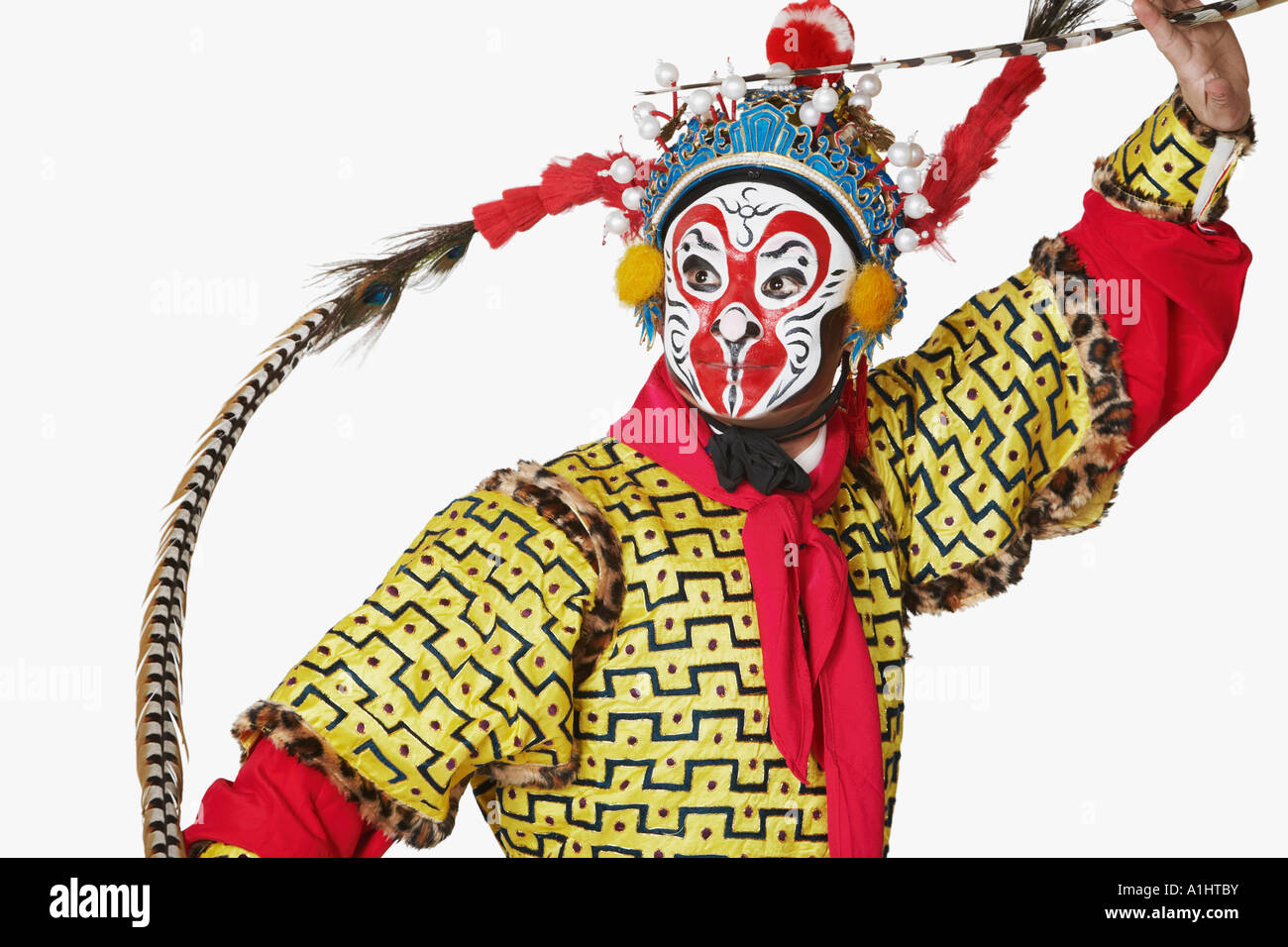 Close-up of a male Chinese opera performer gesturing Stock Photo - Alamy
