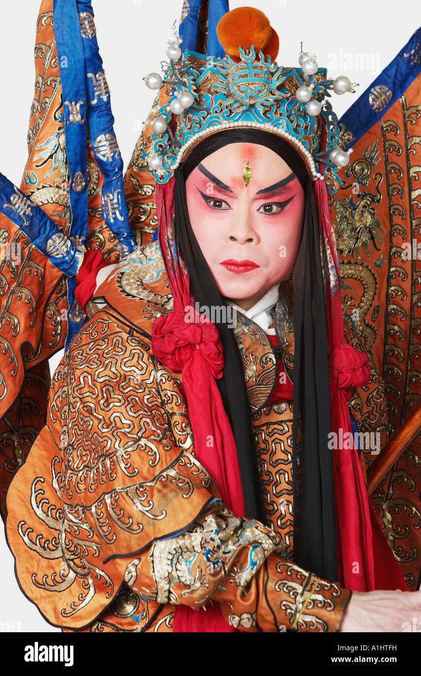 Close-up of a male Chinese opera performer Stock Photo - Alamy