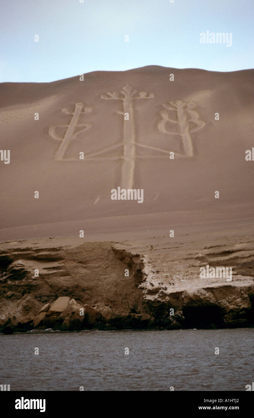 The Candelabro near Paracas Peru South America Stock Photo - Alamy