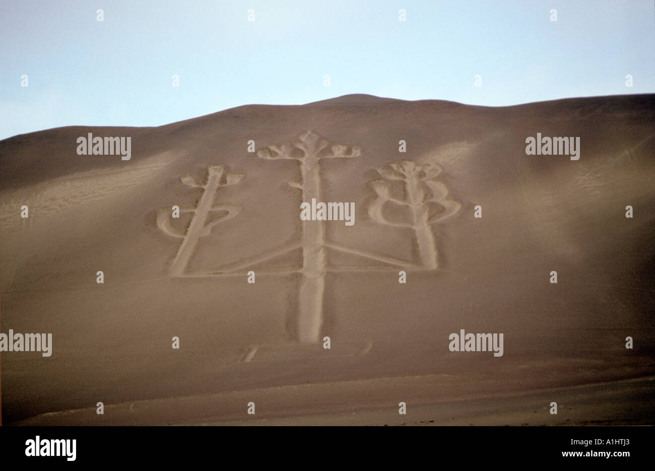 The Candelabro near Paracas Peru South America Stock Photo - Alamy