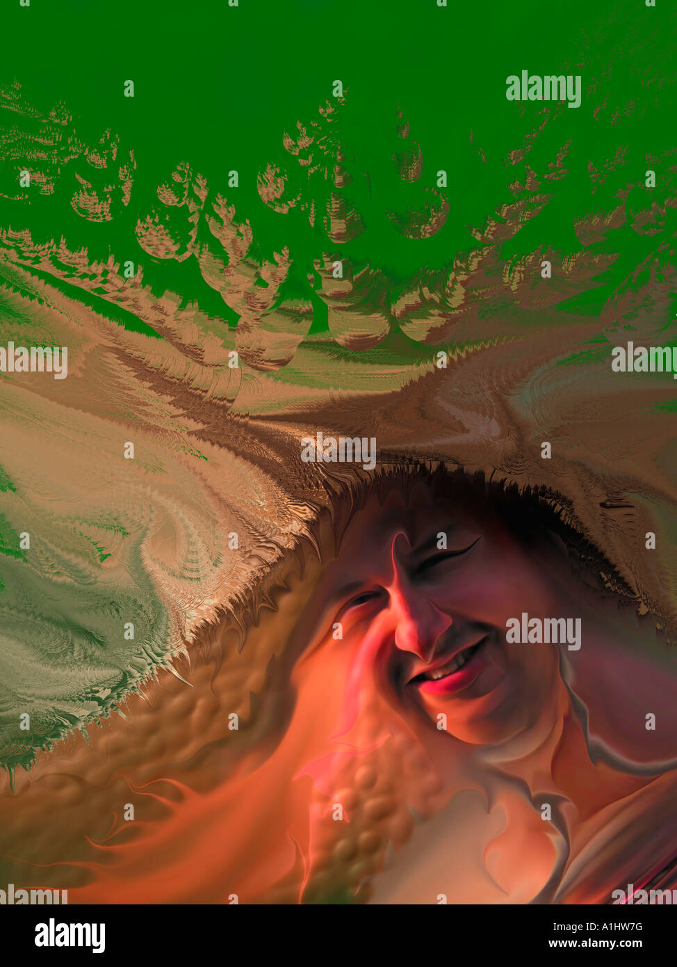 Bizarre grotesque portrait Stock Photo - Alamy