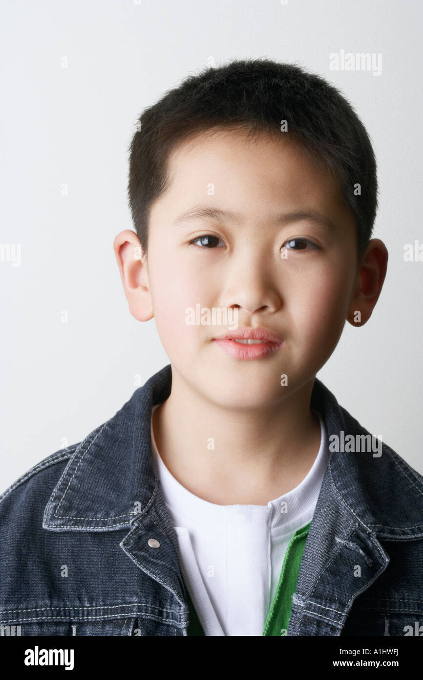 Portrait of a boy smiling Stock Photo - Alamy