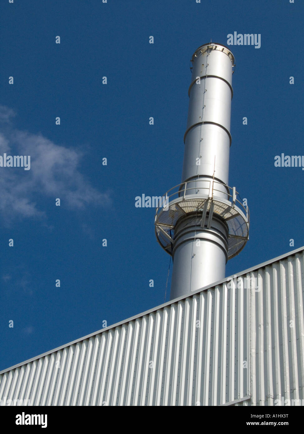 smokestack industrial powerplant emissions Stock Photo - Alamy
