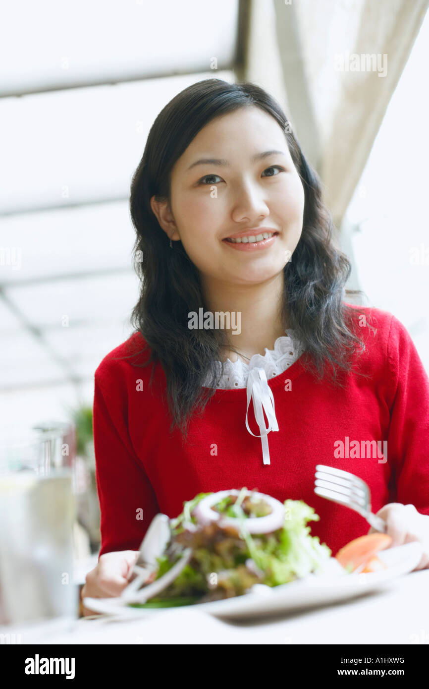 Restaurant eating table lady black hi-res stock photography and images ...