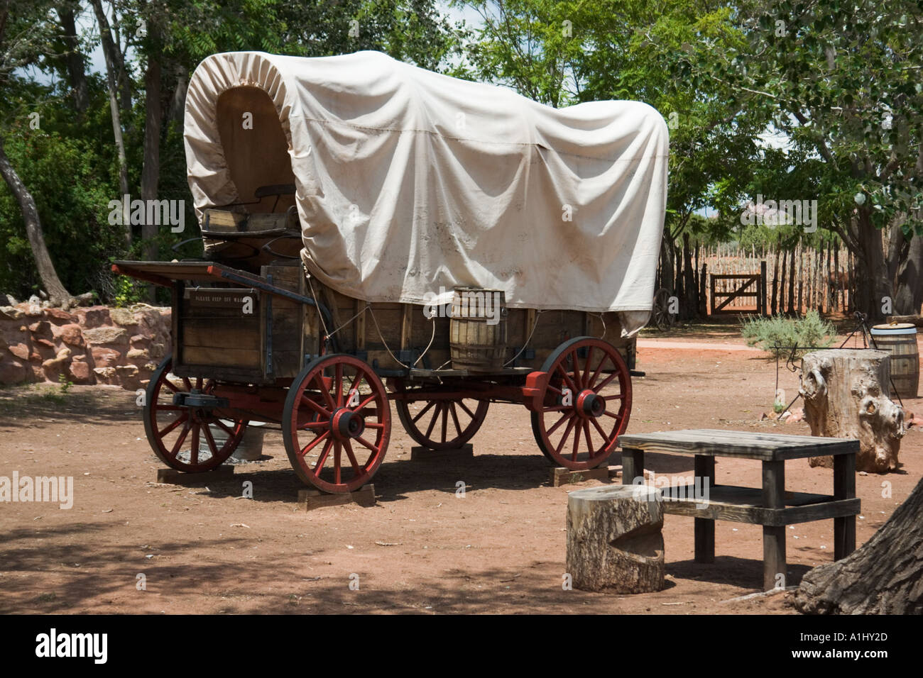 Stagecoach in Pipe Springs National Monument Stock Photo - Alamy