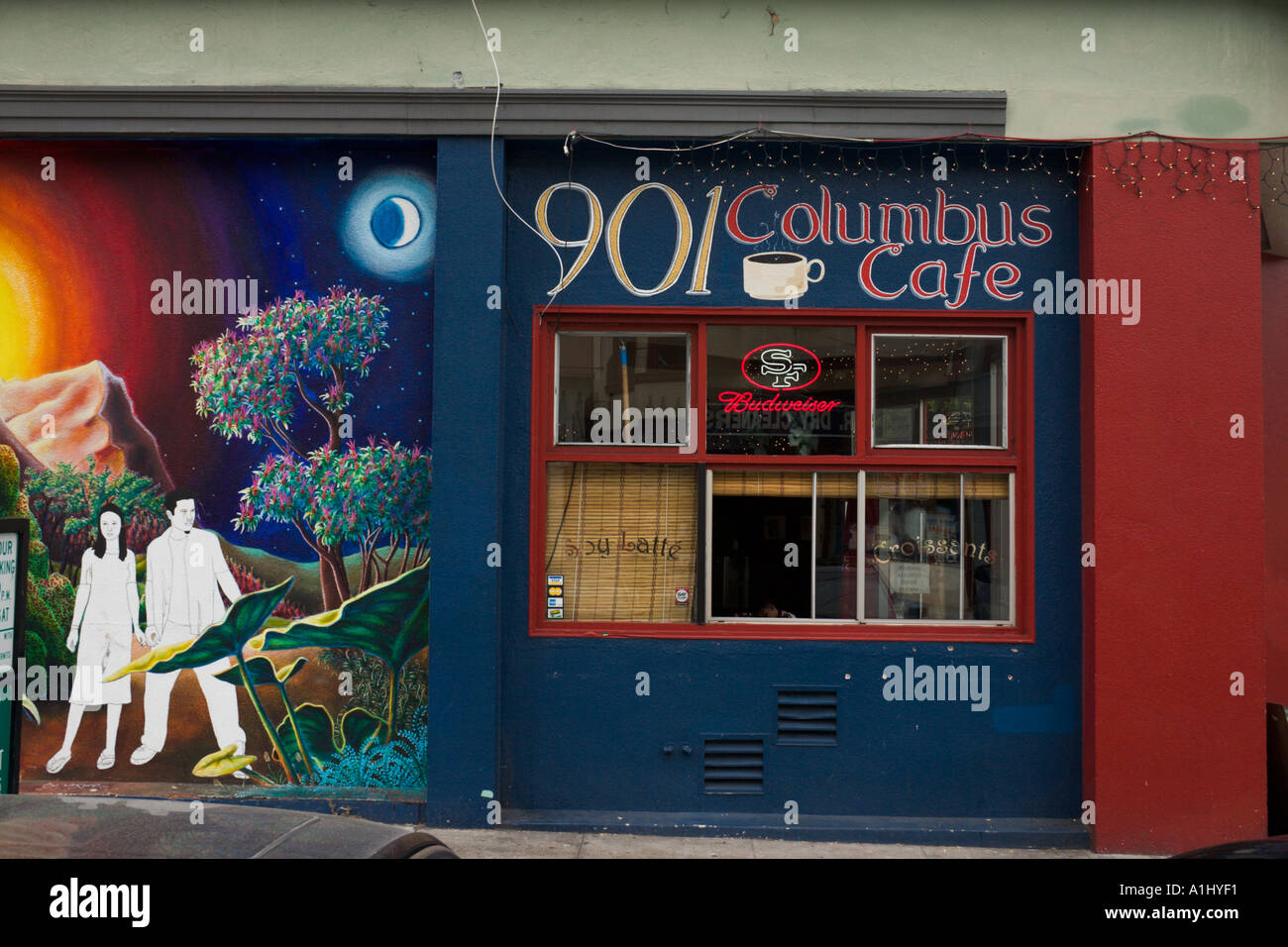 1 window cafe in San Francisco Stock Photo - Alamy