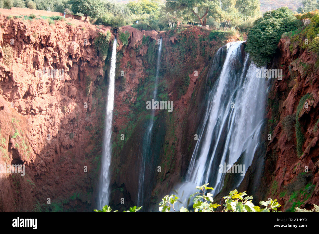 Moroccan waterfall, Cascades D'Ouzoud, Morocco, Northwest Africa Stock ...