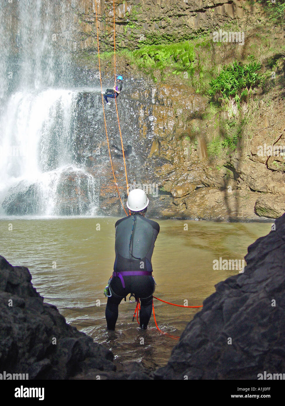 Rapel and waterfall hi-res stock photography and images - Alamy