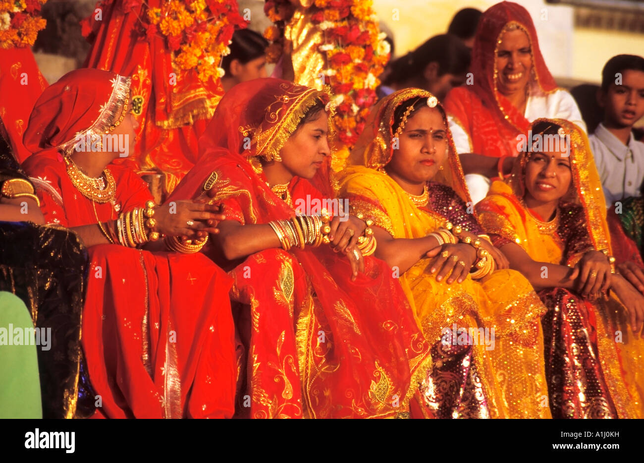 Clourful shari festival in Udaipur, Rajasthan, India Stock Photo - Alamy