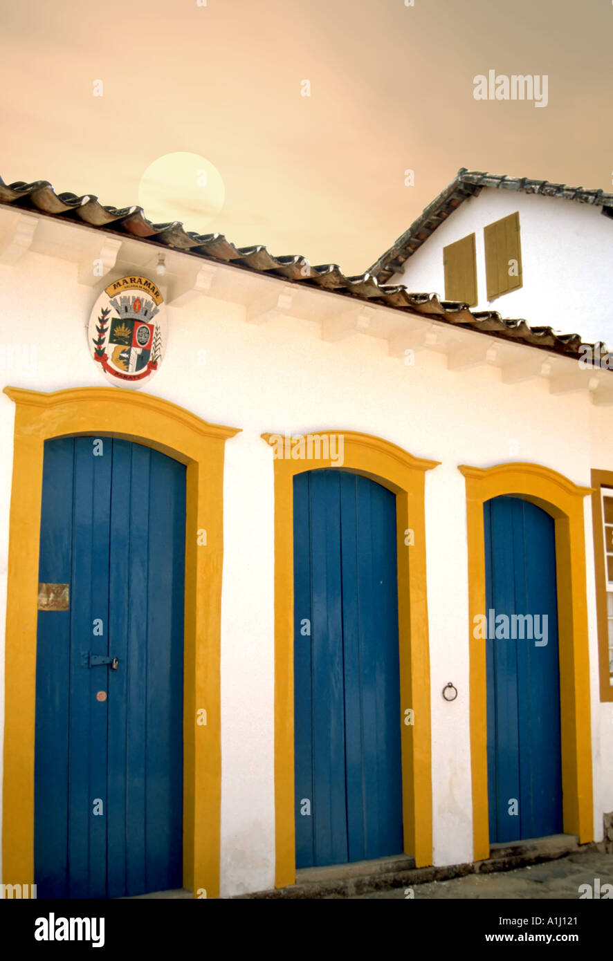 Colonial house in Parati Rio de Janeiro Brazil Stock Photo - Alamy