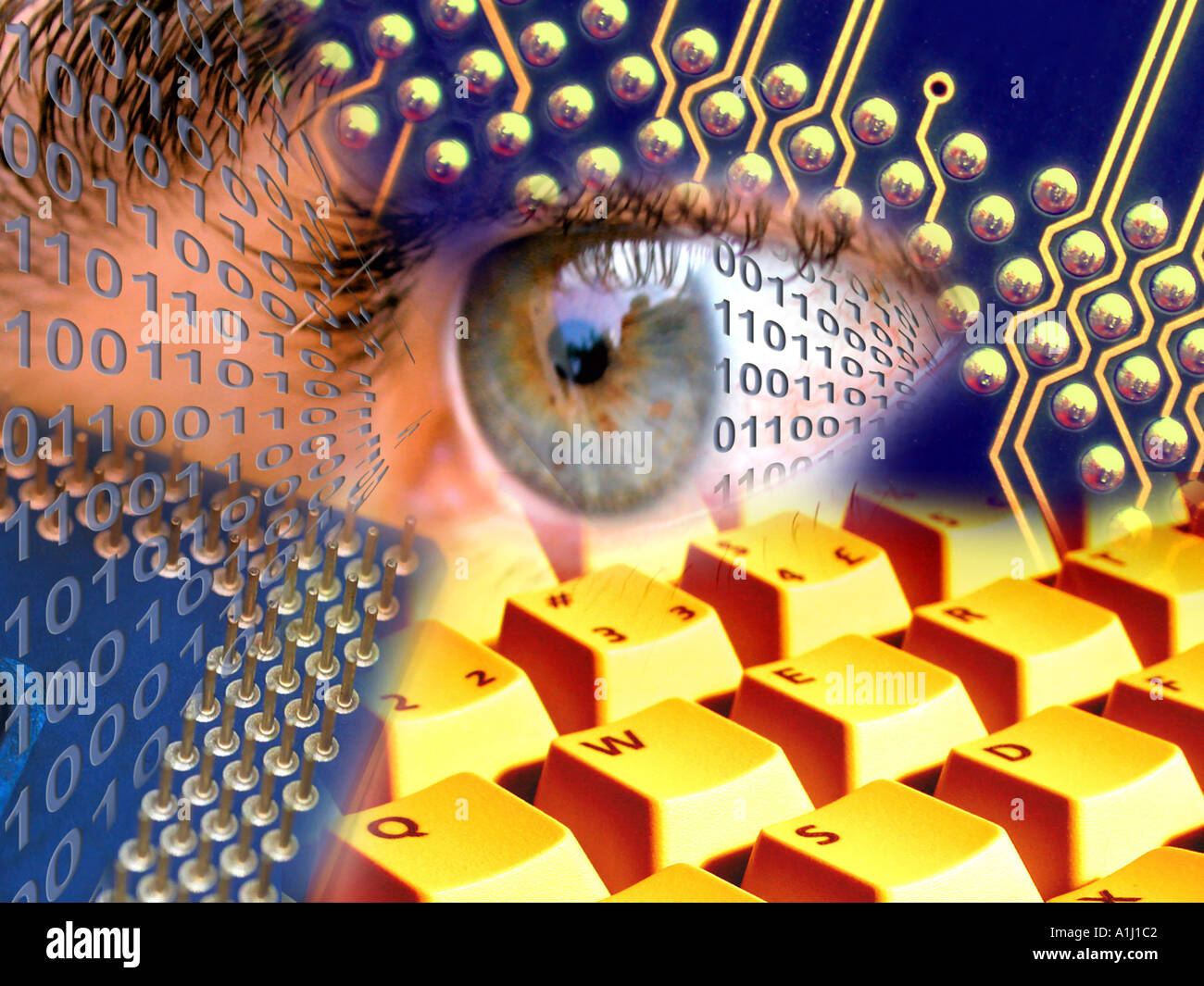 Eye in the future Stock Photo - Alamy