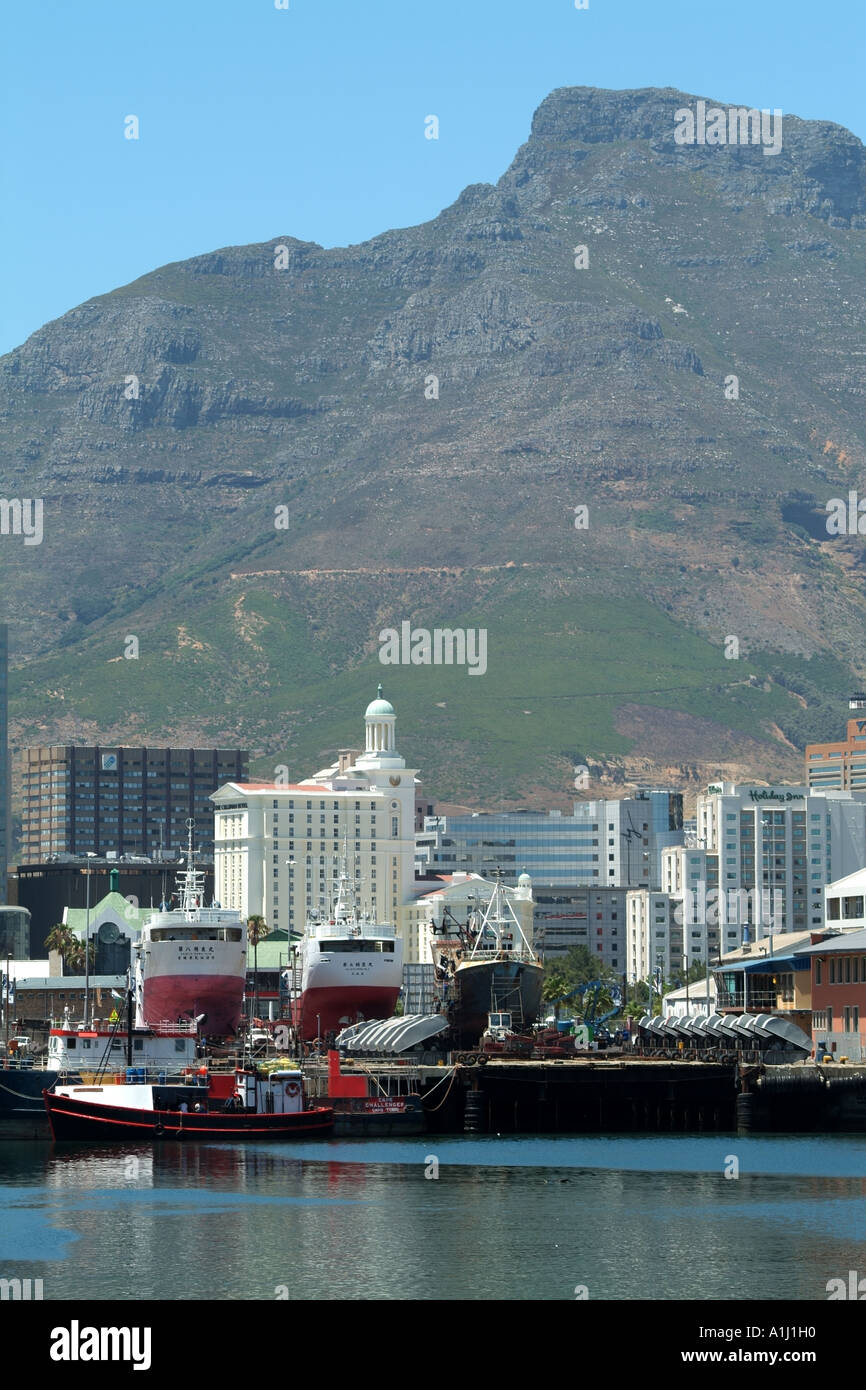 Mother city of Cape Town South Africa RSA skyline of the business and ...