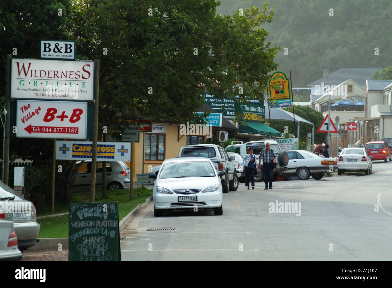 Town of Wilderness on the garden route western Cape South Africa RSA ...