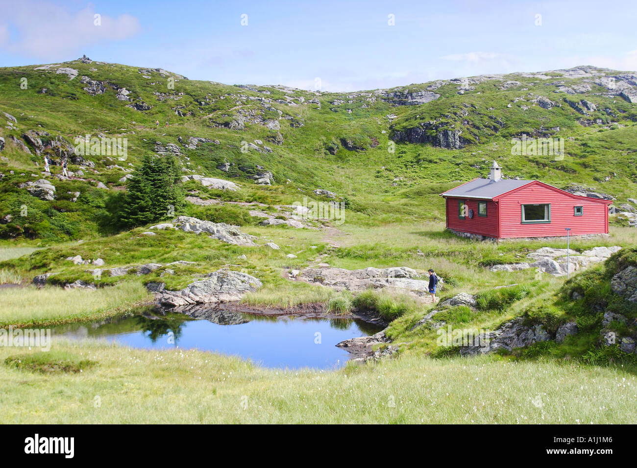 Red hut pool hi-res stock photography and images - Alamy