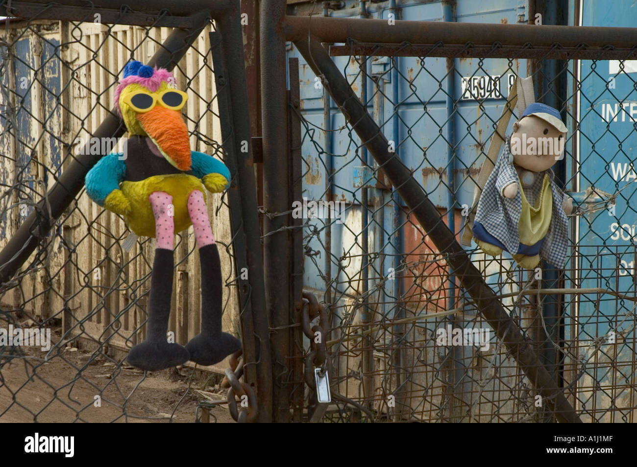 scrapyard debris - detail of mascot Stock Photo - Alamy