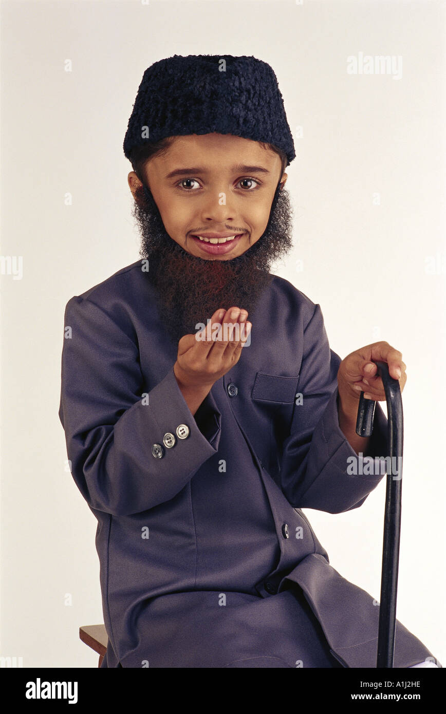 VDA76047 Muslim boy dressed in traditional costume India Stock Photo ...