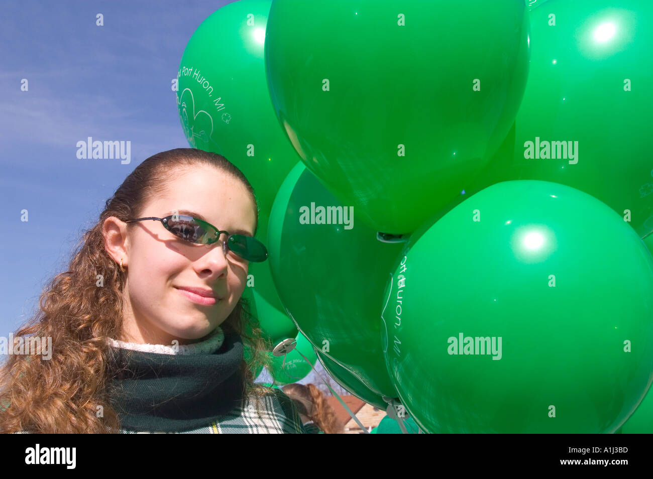 Activities saint patrick day parade michigan teen hi-res stock ...