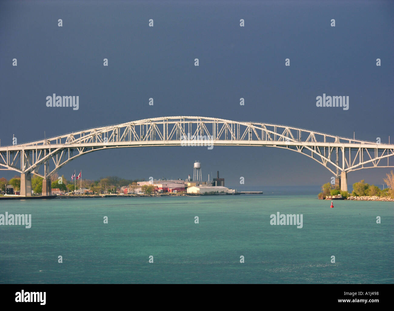 The Blue Water International Bridge connects the United States with ...