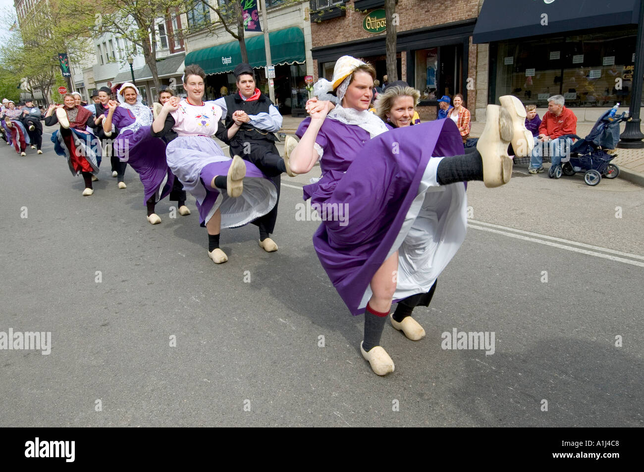 Holland michigan tulip festival klompen hi-res stock photography and ...